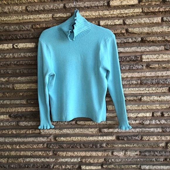Magaschoni | Sweaters | Magaschoni Aqua Turquoise Blue Cashmere ...